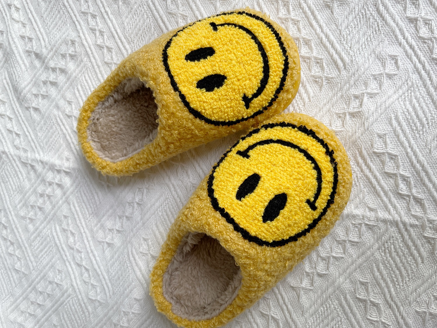 Best Fuzzy Toddler Slippers with Smiley Face | OSmile2