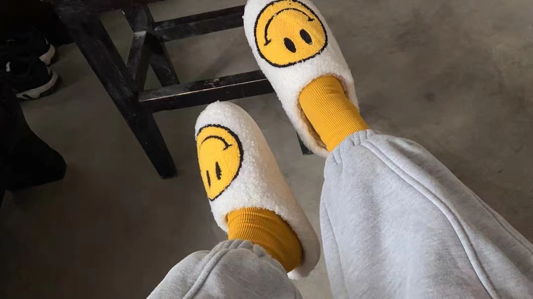 Original Yellow Smiley Slippers | Attractive Slippers